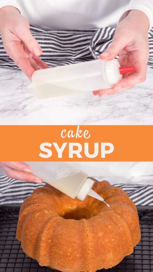 Easy 3-Ingredient Cake Syrup for Moist Bundt Cakes