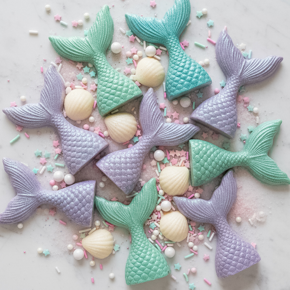 How to Make Mermaid Tails with Chocolate and Candy Molds